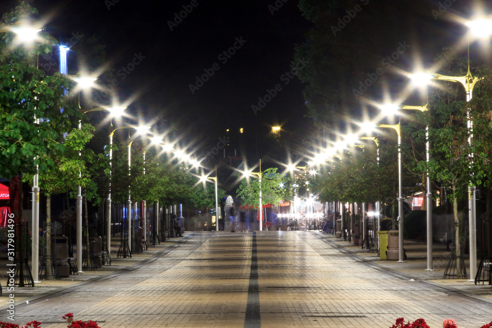 Palanga Basanavicius Street. The Jurate ir Kastytis Square is the ...