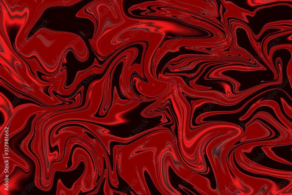 abstract red Liquid. Red wave background. Red texture. Lava, nougat ...