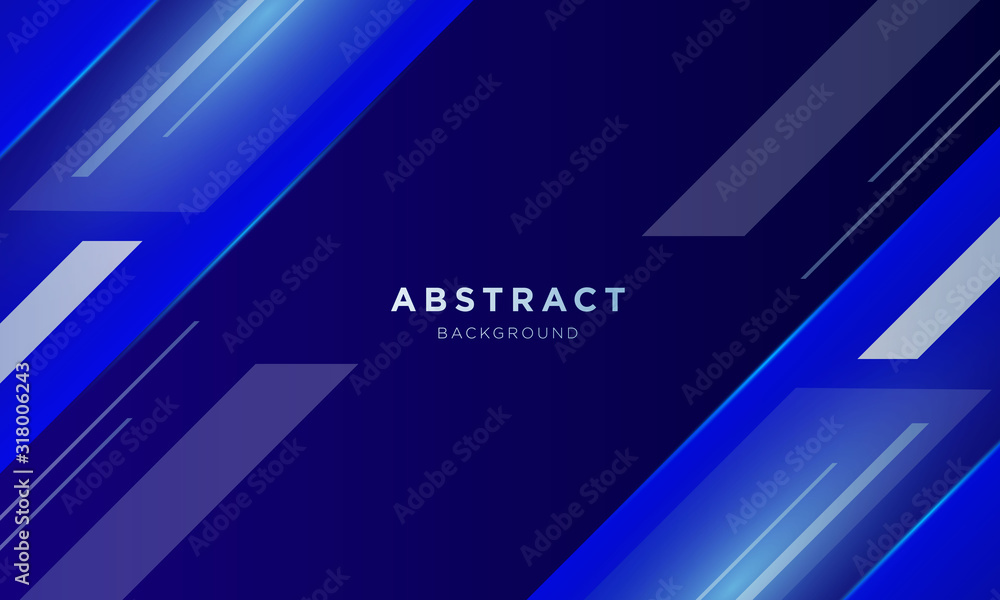 abstract blue sport background with arrow shape and speed effect Stock ...
