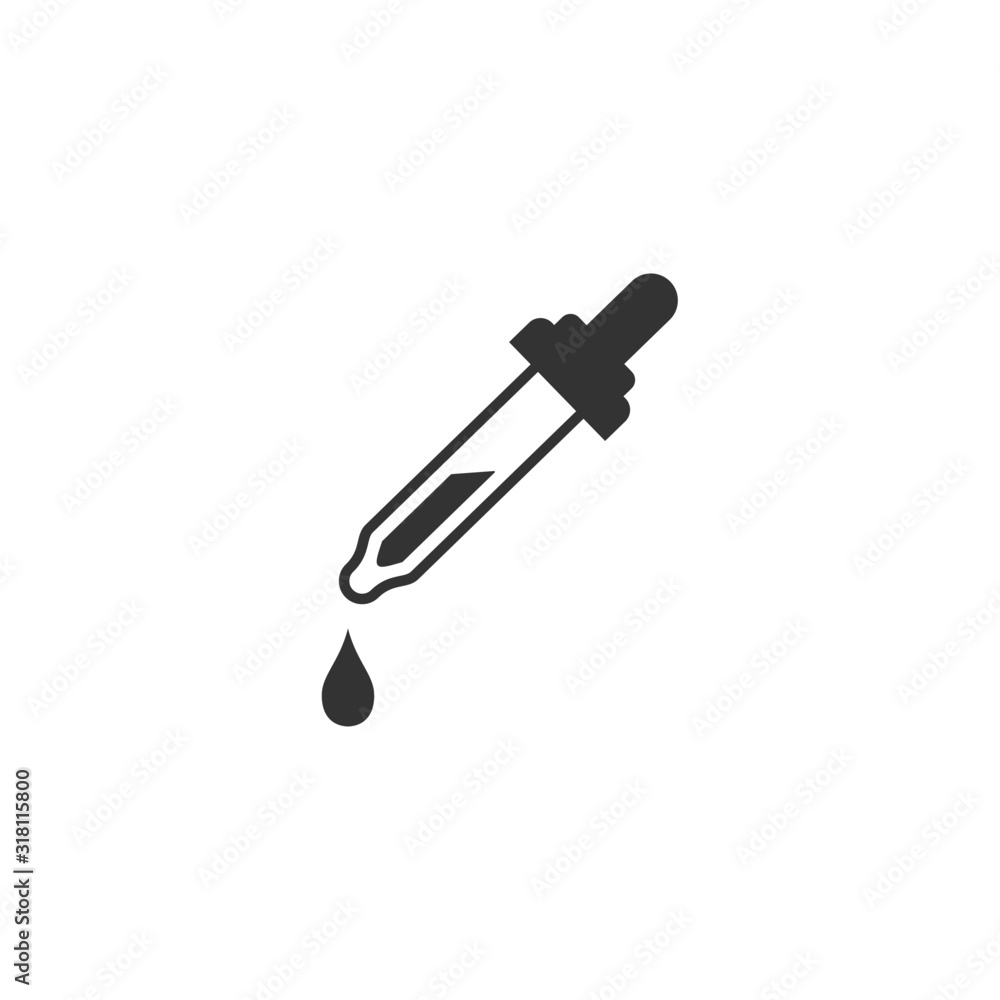 Dropper icon template color editable. Dropper symbol vector sign ...