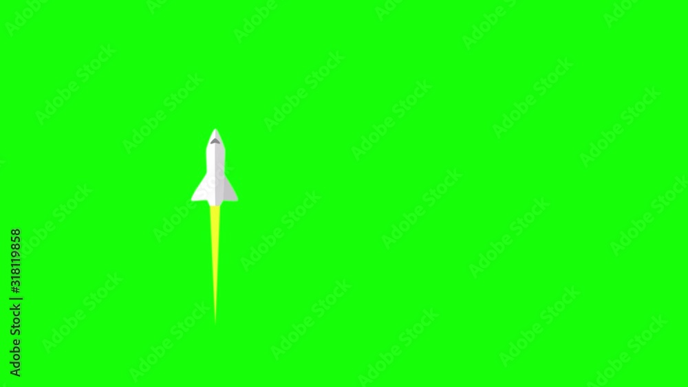 Vidéo Stock Green screen rocket Ship Flying Through Space Animation ...