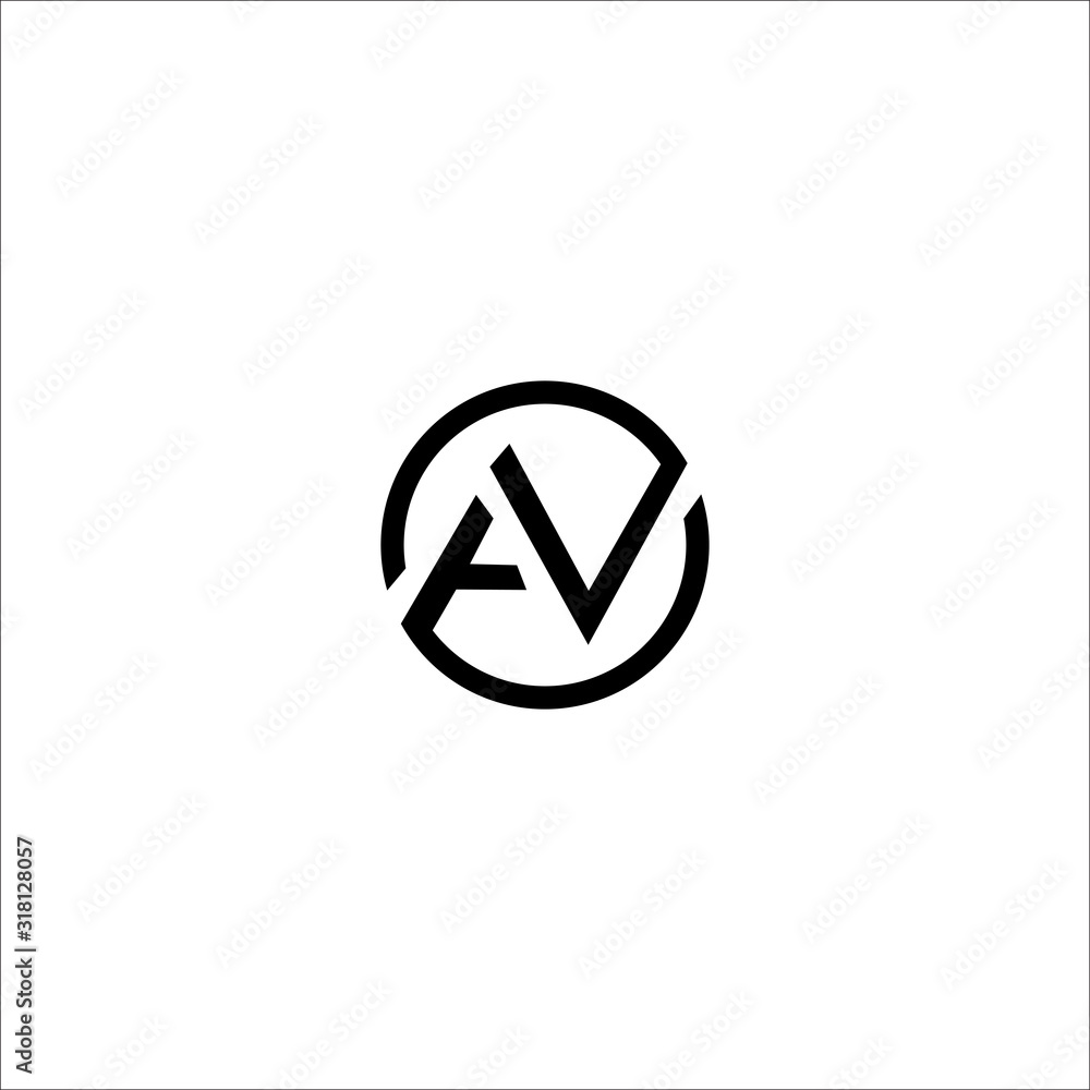 AV AN logo and icon concept Stock Vector | Adobe Stock
