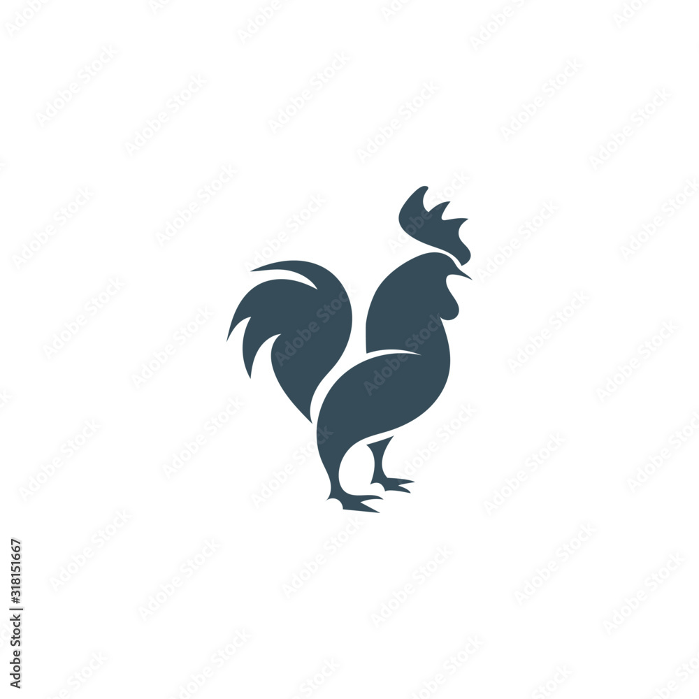 Rooster Logo Template Design Vector, Emblem, Design Concept, Creative ...