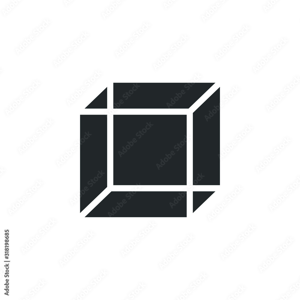 Box icon template color editable. Box symbol vector sign isolated on ...