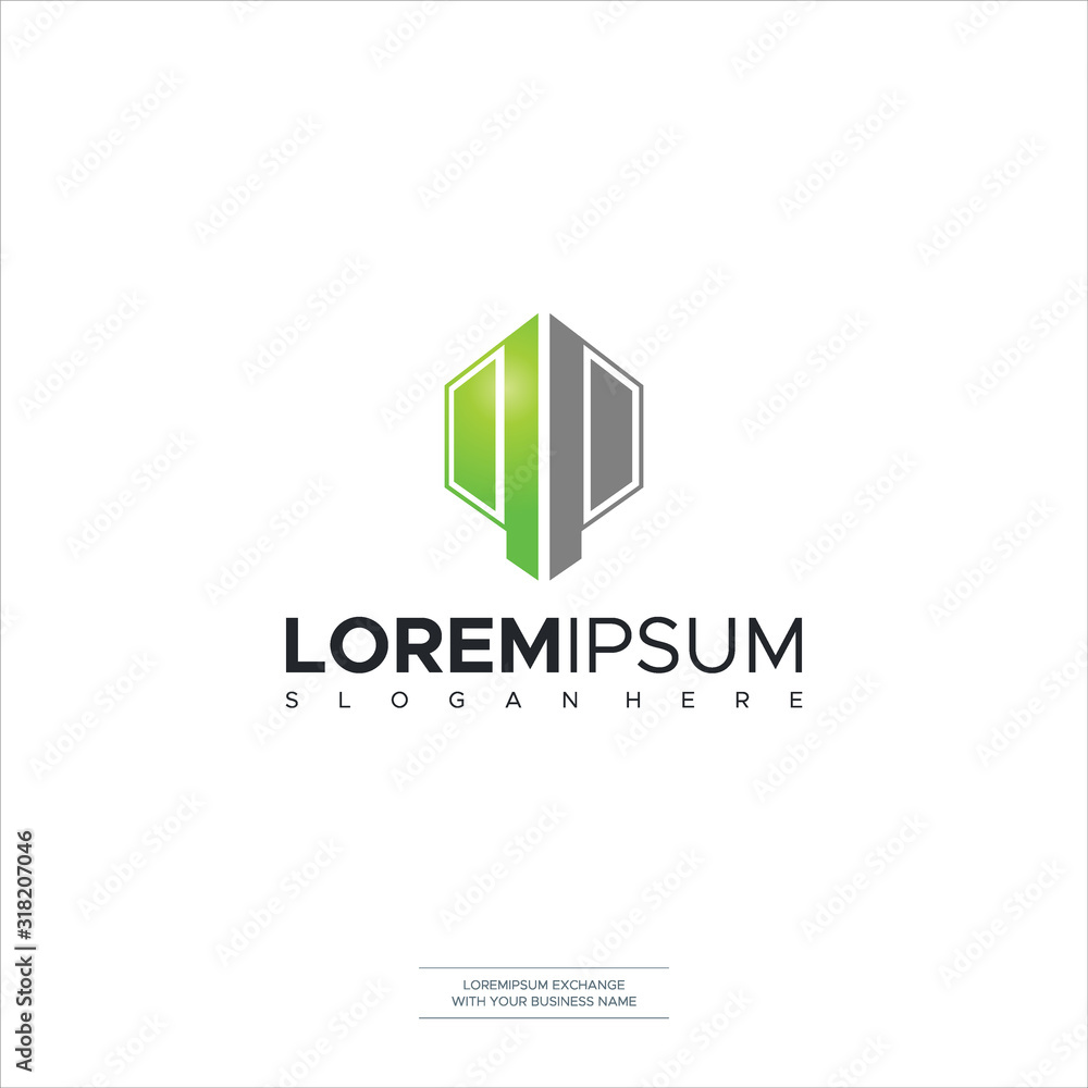 Letter PP logo icon Construction Real Estate Design Template Elements ...