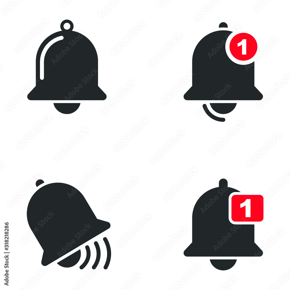 Social media notifications icon template color editable. Social media ...