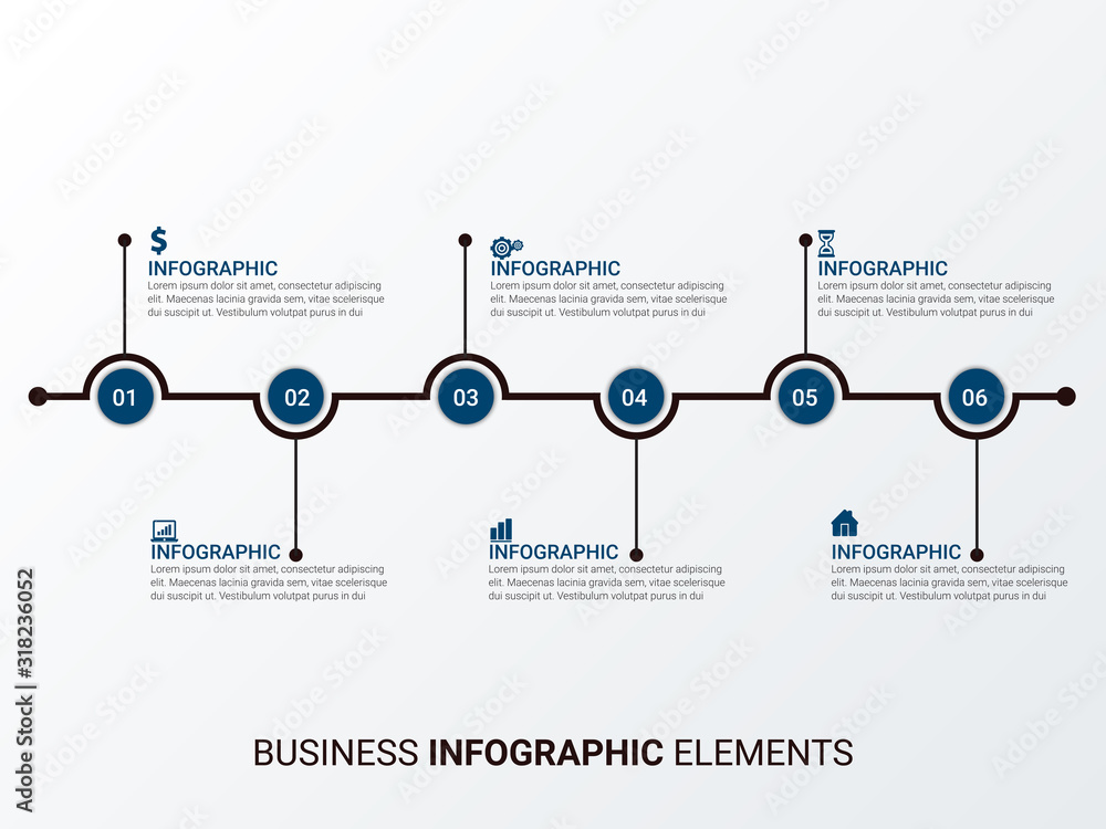 Vector infographic design, structure chart, presentation template ...