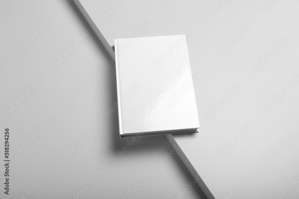 Real photo, blank book, brochure, booklet mockup template, soft cover ...