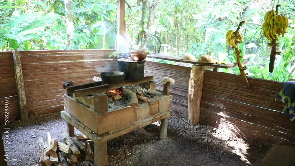 Traditional Fireplace from the BriBri Indigenous in Costa Rica at the ...