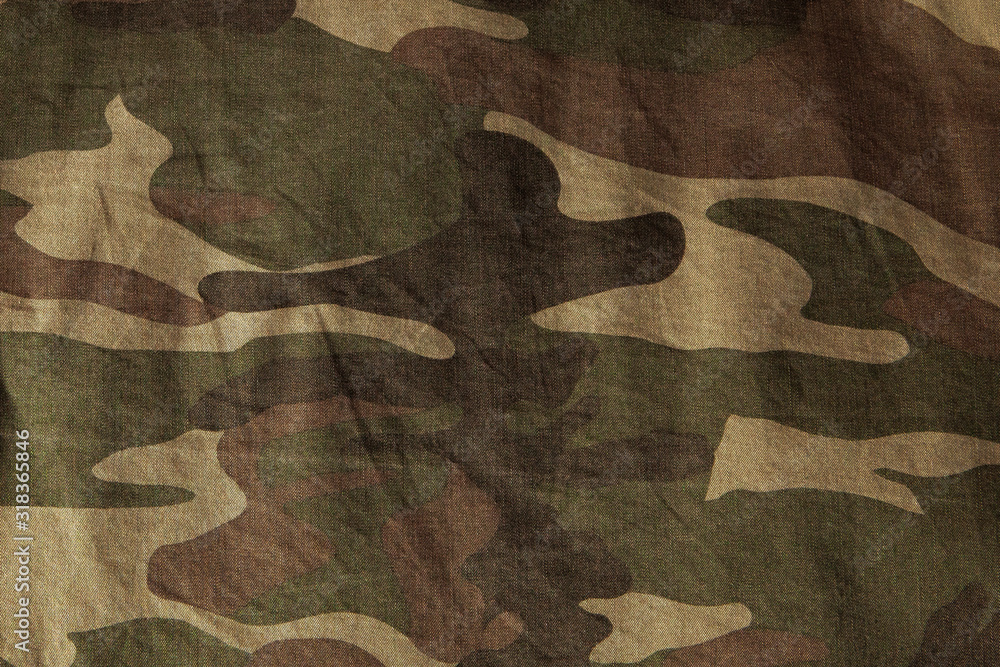Closeup of military uniform surface. Texture of fabric, close-up ...