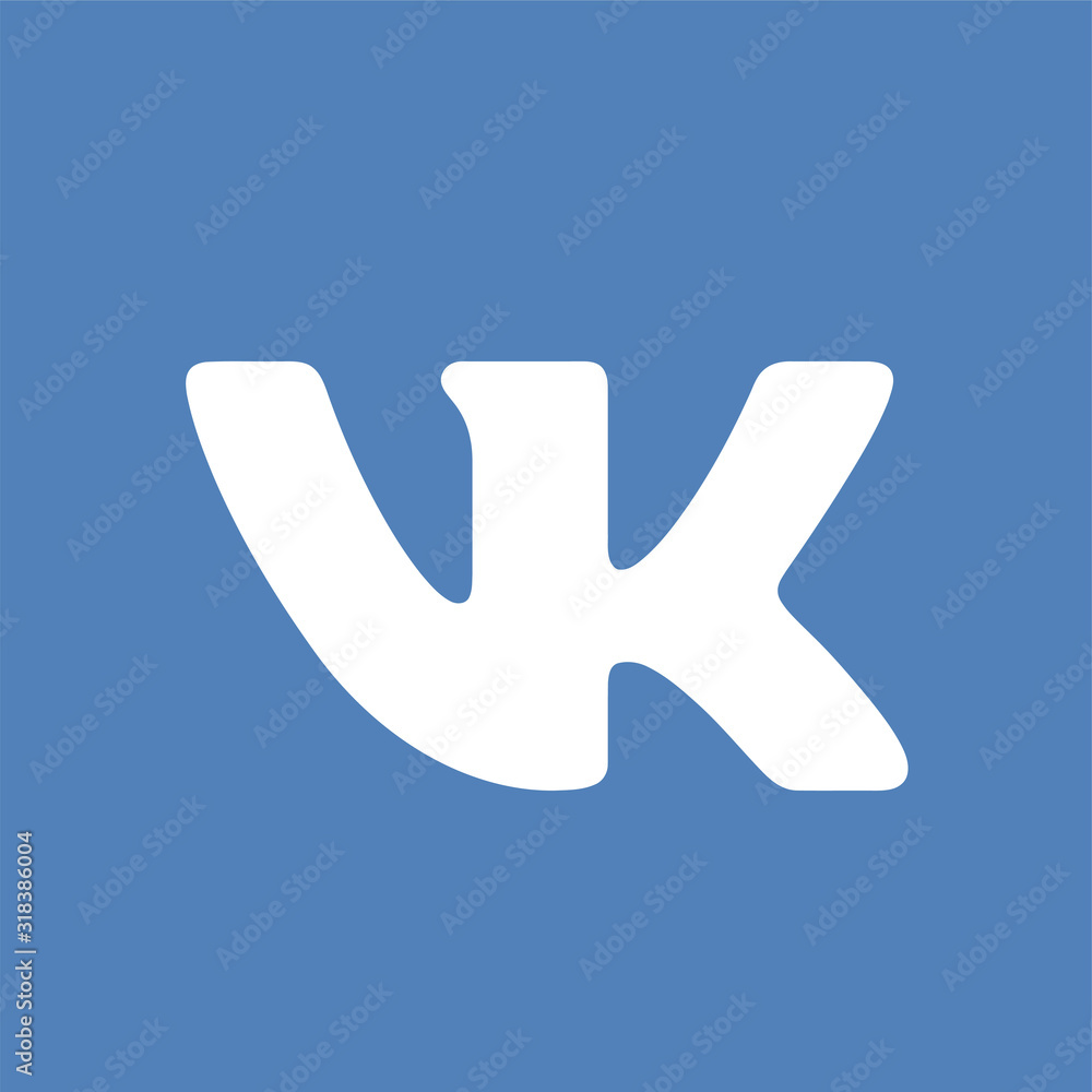 vk vector icon Stock Vector | Adobe Stock