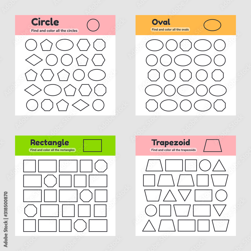 Educational worksheet for kids kindergarten, preschool and school age ...