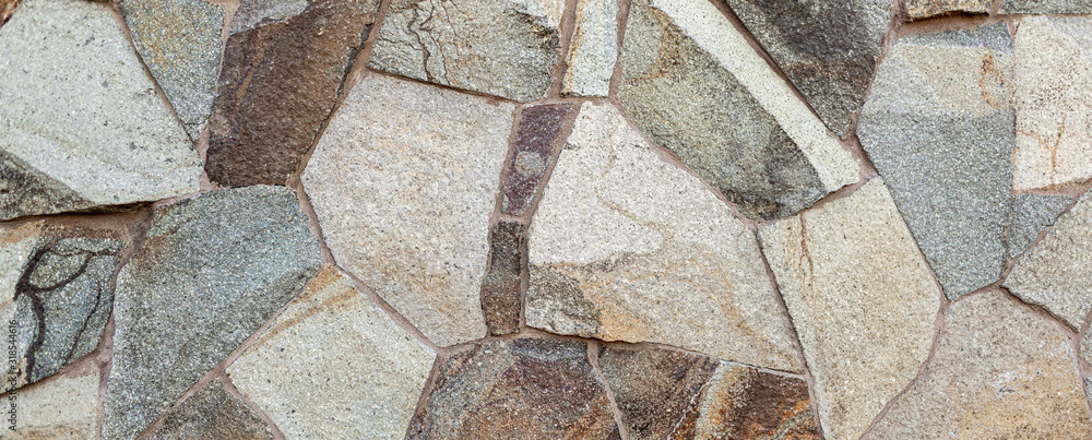 texture, background. The pavement of granite stone. Paved roadway ...