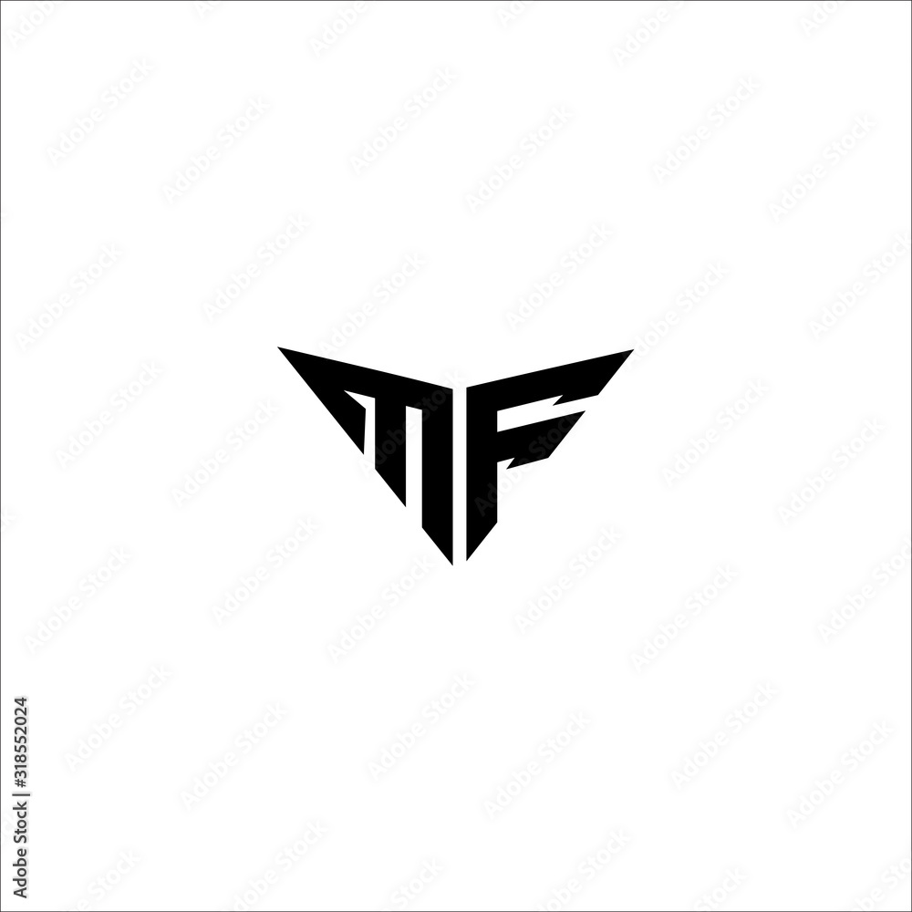 MF icon logo design vector Stock Vector | Adobe Stock