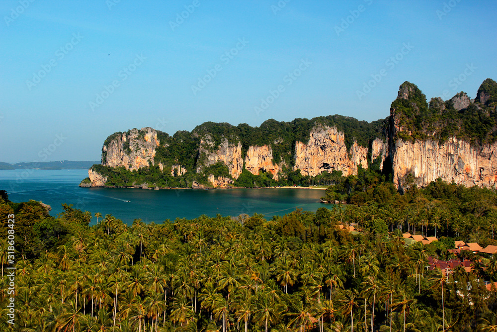 View of Tonsai Bay with the famous Railey West Beach and Tonsai Bay ...