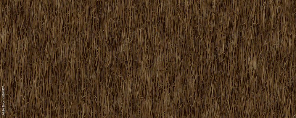 3d material brown hay grass roof texture Stock Illustration | Adobe Stock