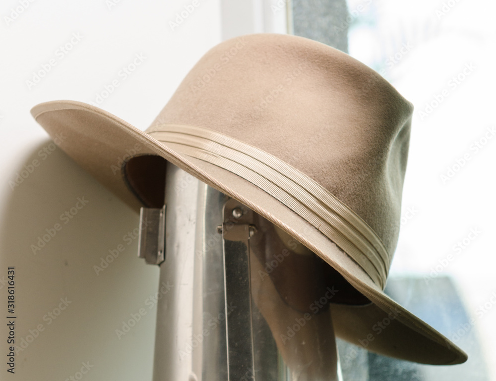 A film noir detective gangster mobsters hat in a vintage film noir ...