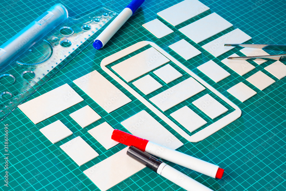 UX design. Transfer of mobile application layouts to development ...