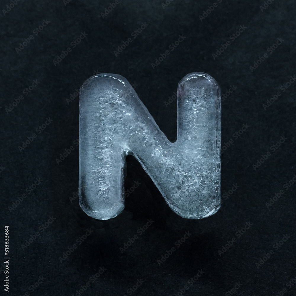 Melting speech. Alphabet's shiny and well-structured letters made out ...