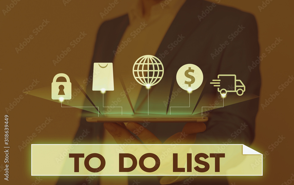 Foto de Handwriting text To Do List. Conceptual photo A structure that ...