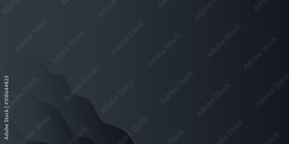 Abstract background black gradient for presentation design. Modern ...