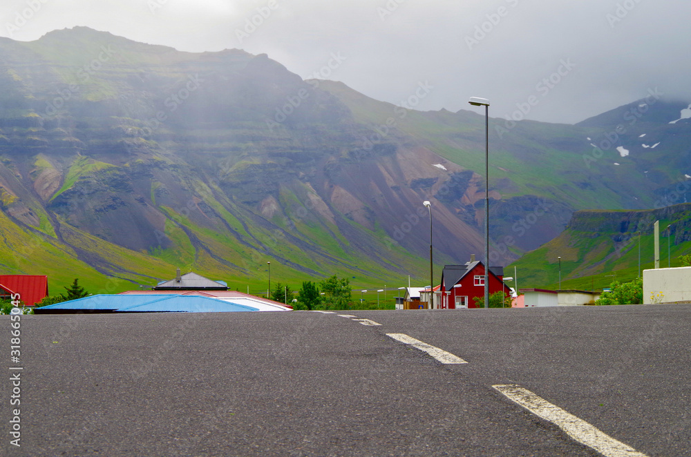 Beautiful and idyllic natural landscape and scenery in town of ...