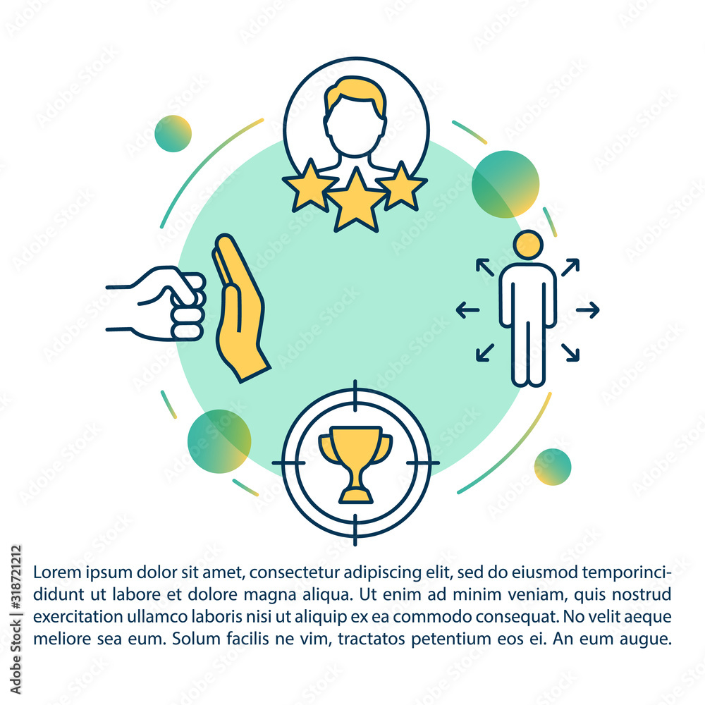 Personal development concept icon with text. Opportunities and ...