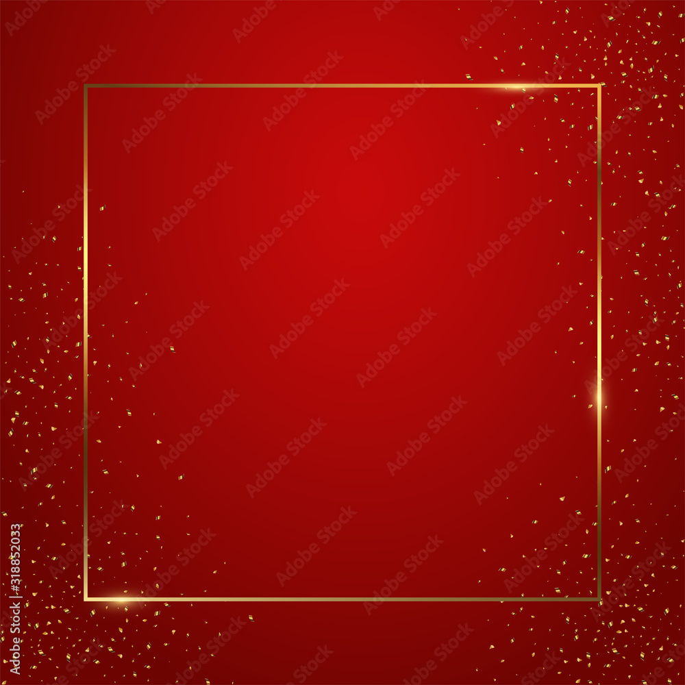 Red gradient square background vector illustration. Elegant colorful ...