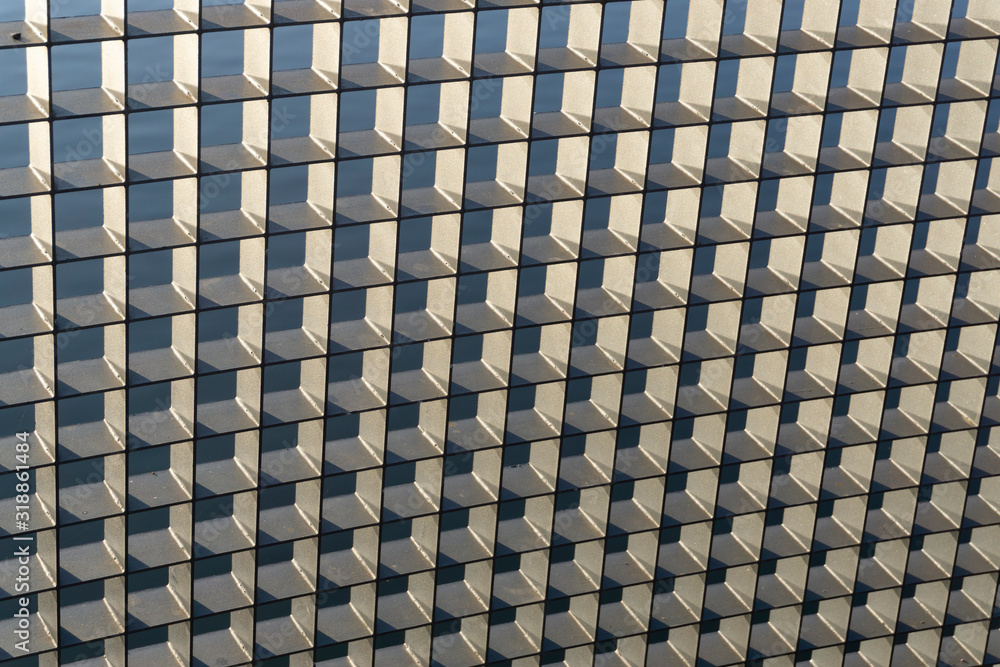 Metallgitter mit Durchblick, Nordrhein-Westfalen, Deutschland, Europa ...