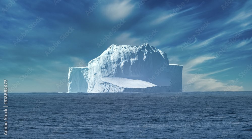 Cruise ship encountering an iceberg, drake passage, antarctica Stock ...