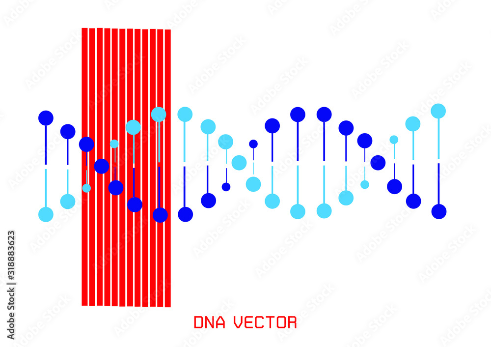 DNA spiral. Adn helix structure, genomic model and human genetics code ...