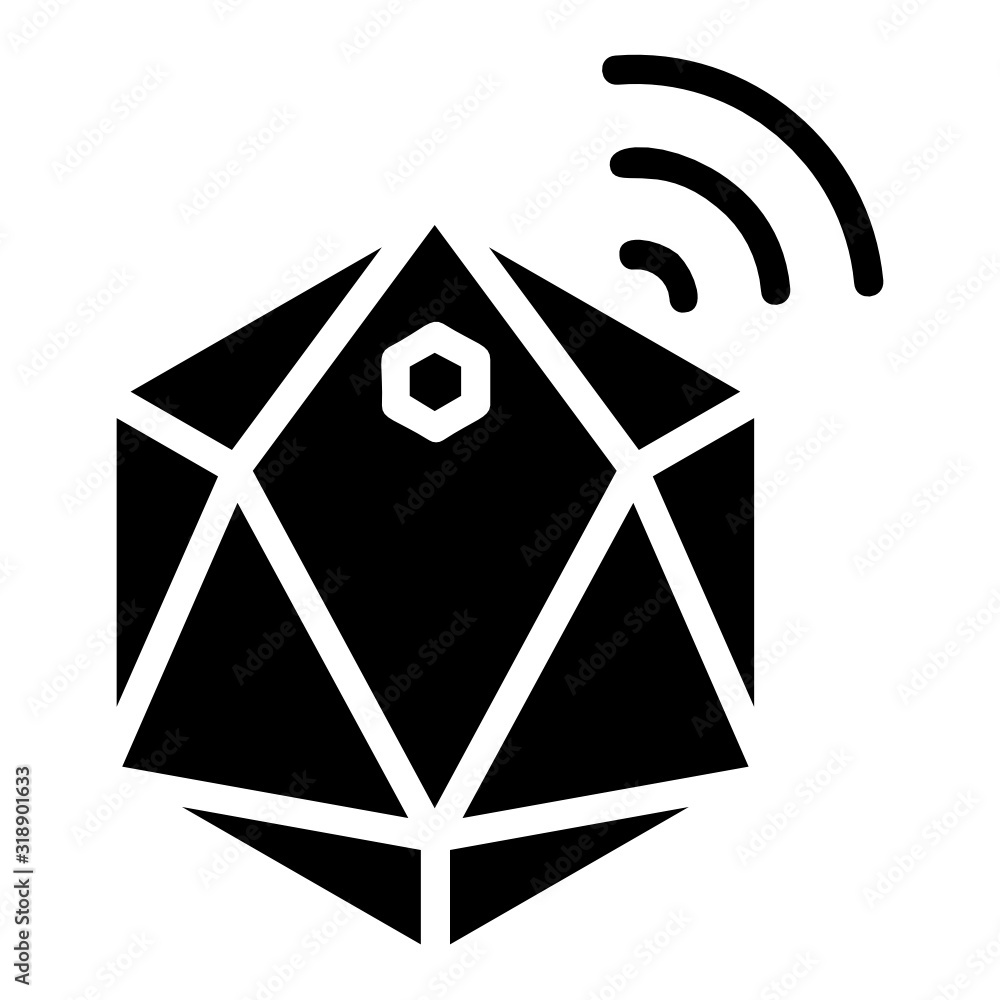 Beacon With Wireless Signal Glyph Icon Design, Glacier Expedition ...