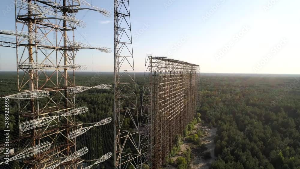 Soviet over-the-horizon radar station for an early detection system for ...