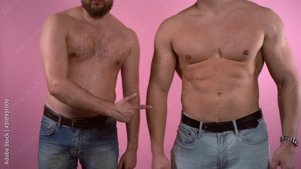 Overweight problem in modern society, fat man with tummy and how to ...