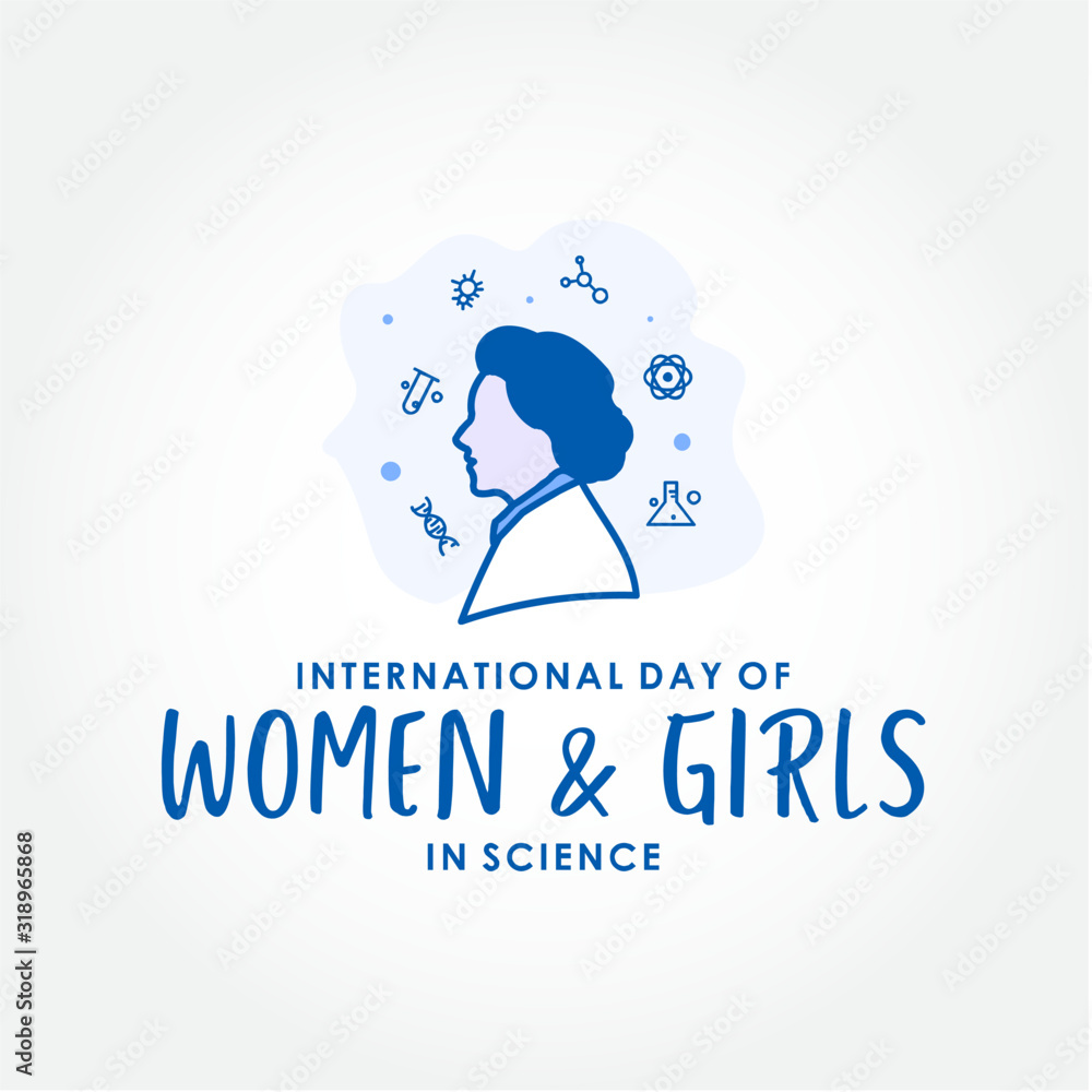 International Day Of Women And Girls In Science Design Vector For ...