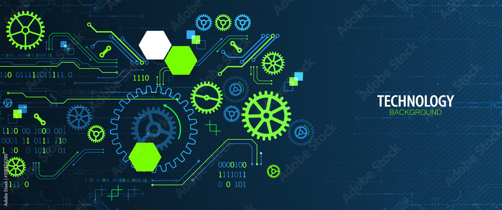 Abstract technology concept. Computer code background. Vector ...