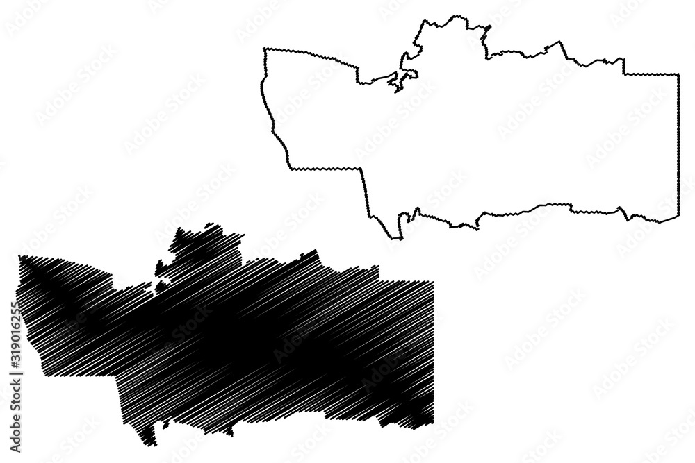 Hardap Region (Regions of Namibia, Republic of Namibia) map vector ...