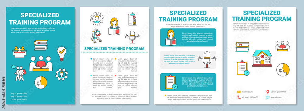 Specialized training program brochure template. Inclusive education ...