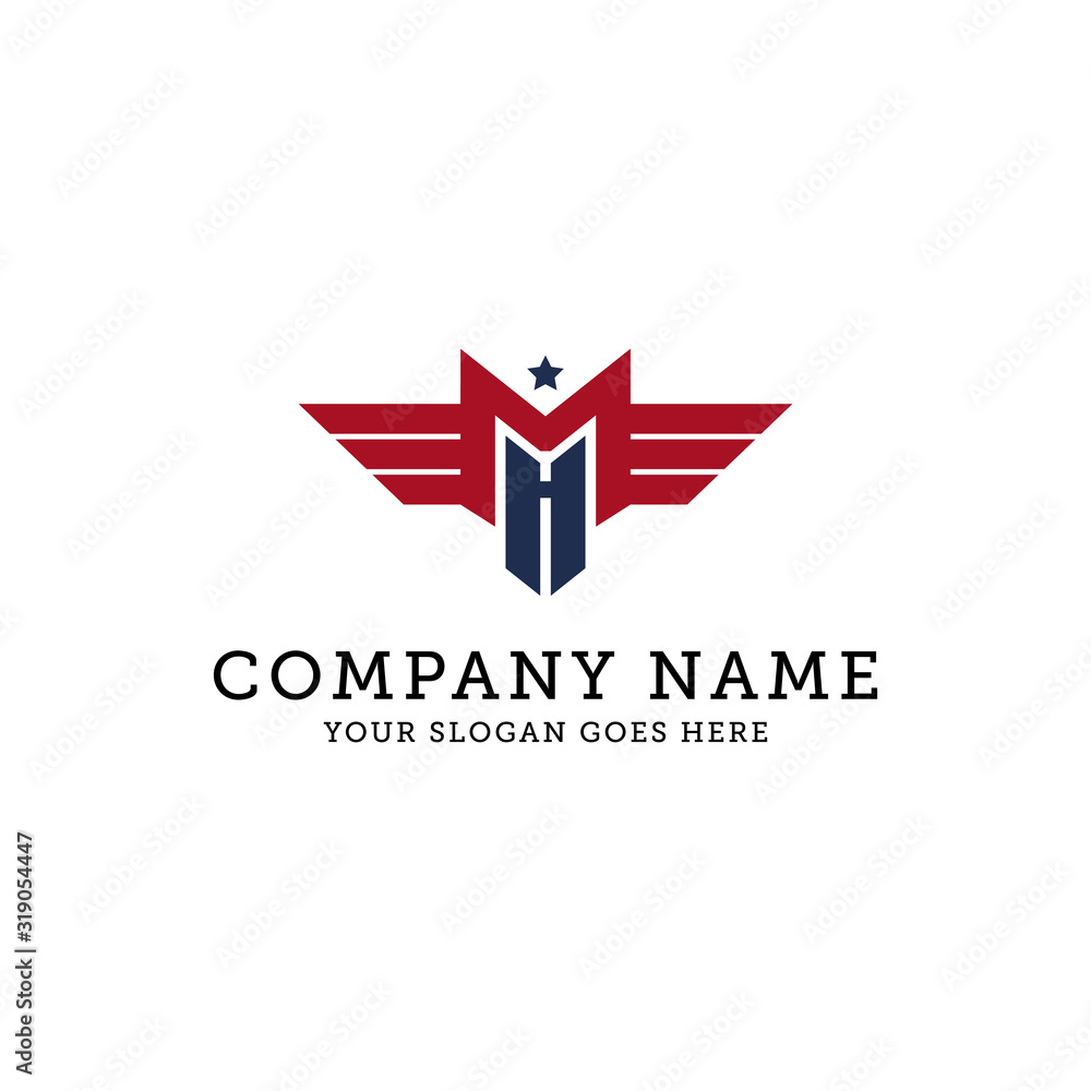 military logo, m letter strong and clean logo designs, can use for your ...