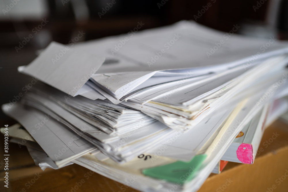 Poster A stack of A4 sized document sheets – Wall Art | UkPosters
