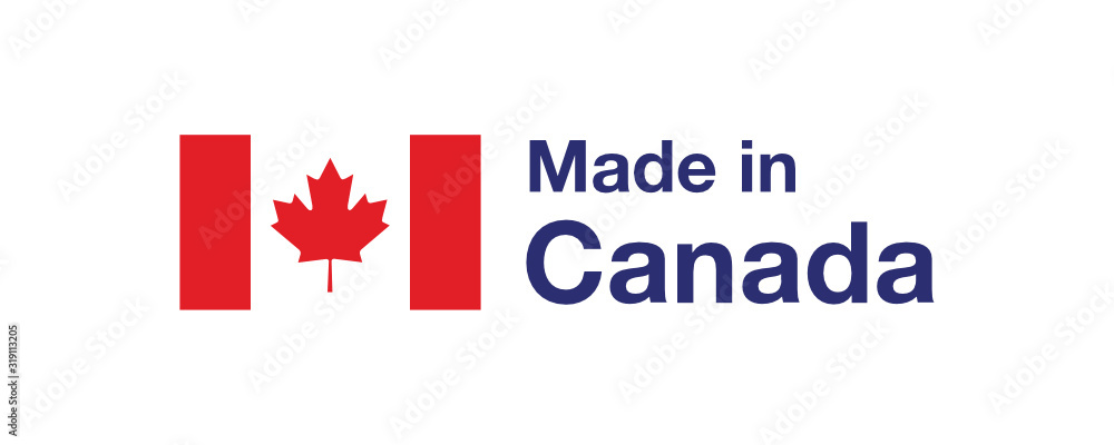 Made in Canada Icon Symbol Stock Vector | Adobe Stock