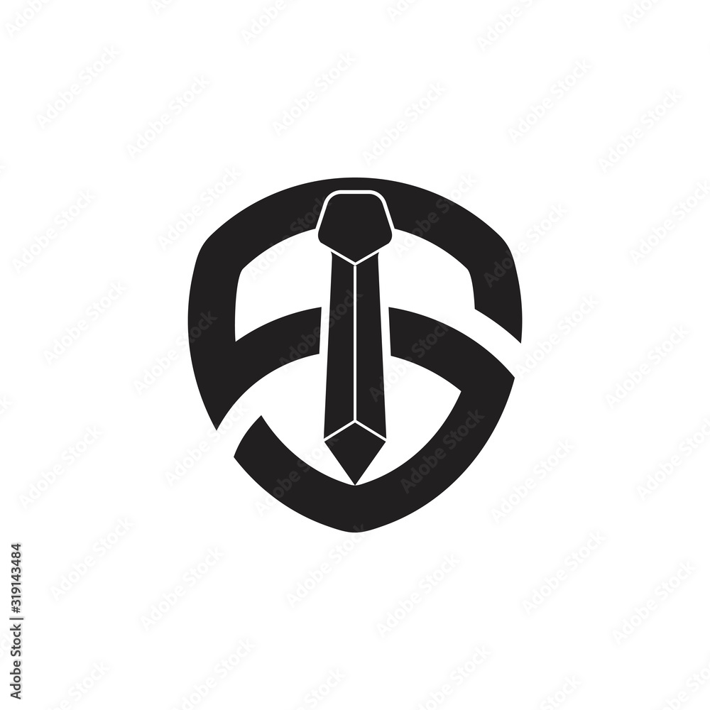 letter s sword shield symbol logo vector Stock Vector | Adobe Stock