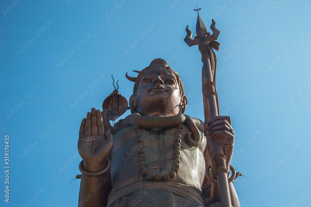 Kailashnath Mahadev Statue (Shiva Statue) in Sanga, Nepal Stock Photo ...