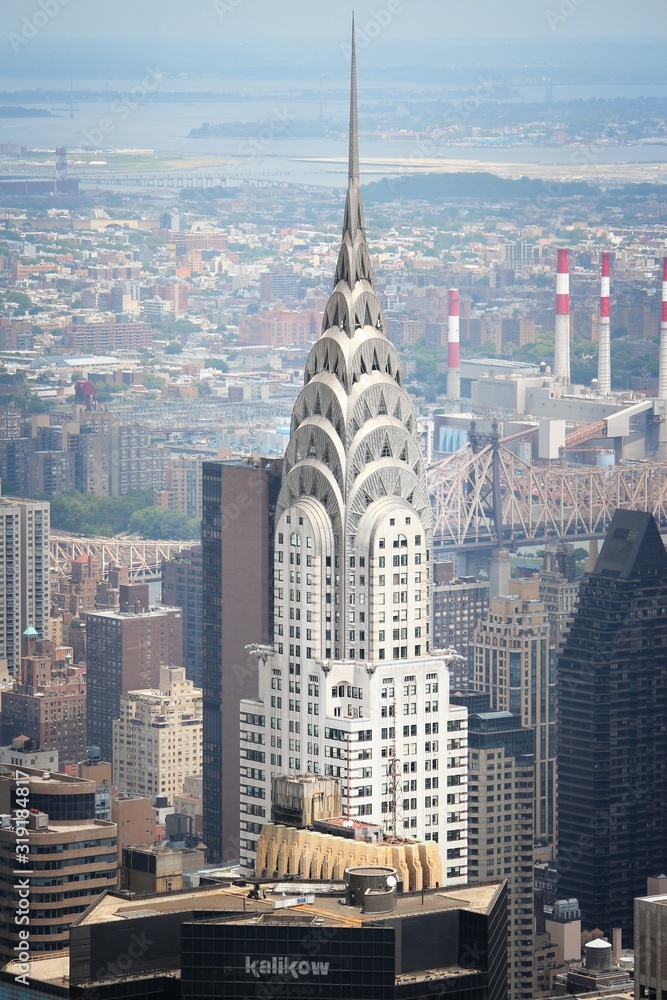 NEW YORK, USA - JULY 4, 2013: Chrysler Building exterior in New York ...
