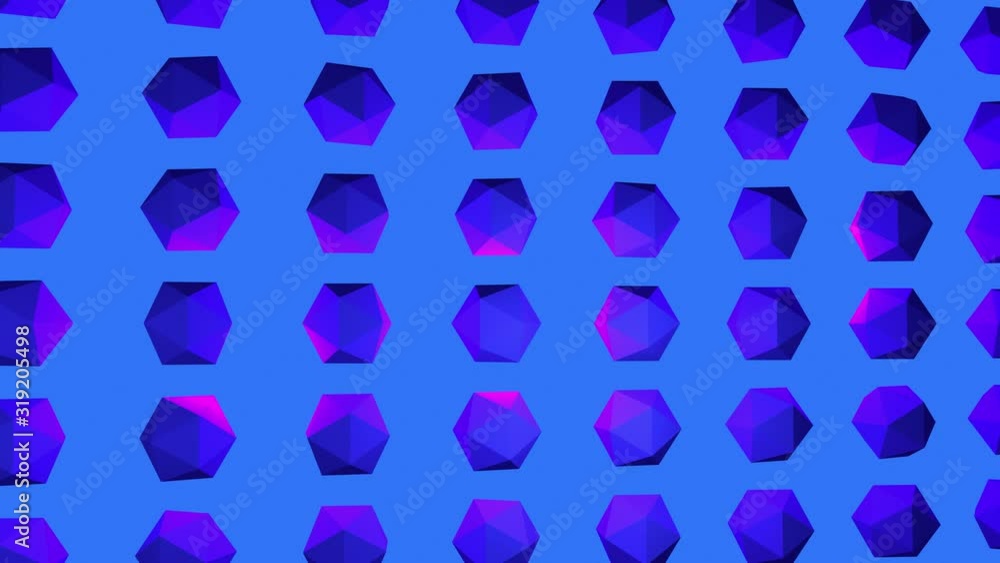 Vidéo Stock Projection Mapping abstract 3D rendering of geometric ...