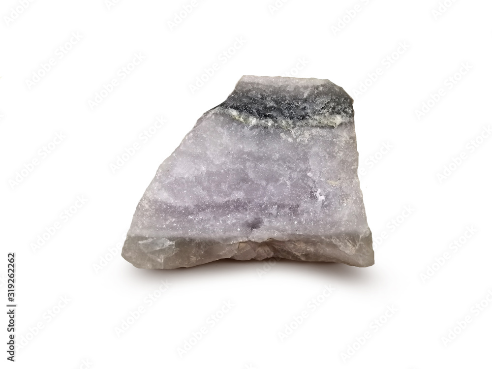 fluorite rock isolated on white background. fluorspar is the mineral ...