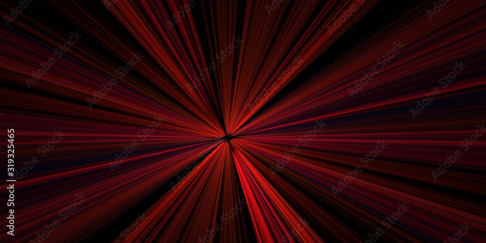 Red rays to all sides, abstract background for design. Suitable for ...