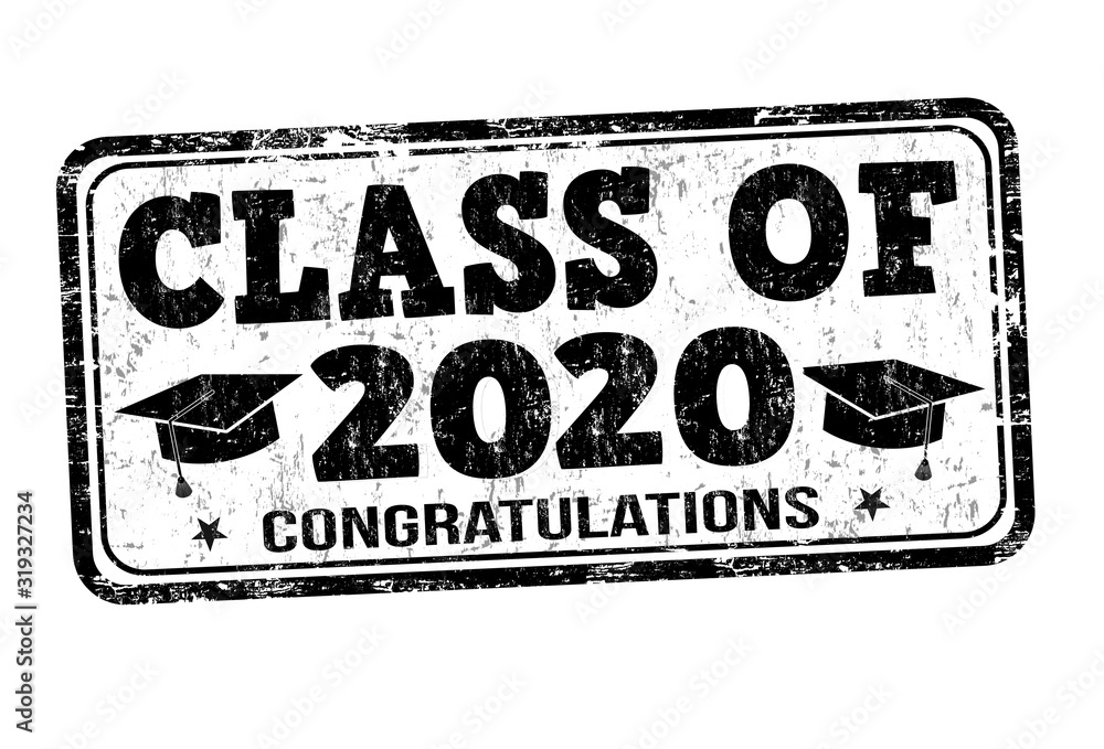 Class of 2020 stamp Stock Vector | Adobe Stock