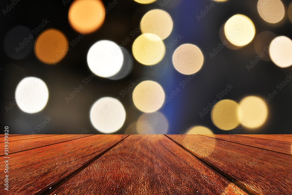 3D rendering,Empty wooden table with Blur Background, for your photo ...