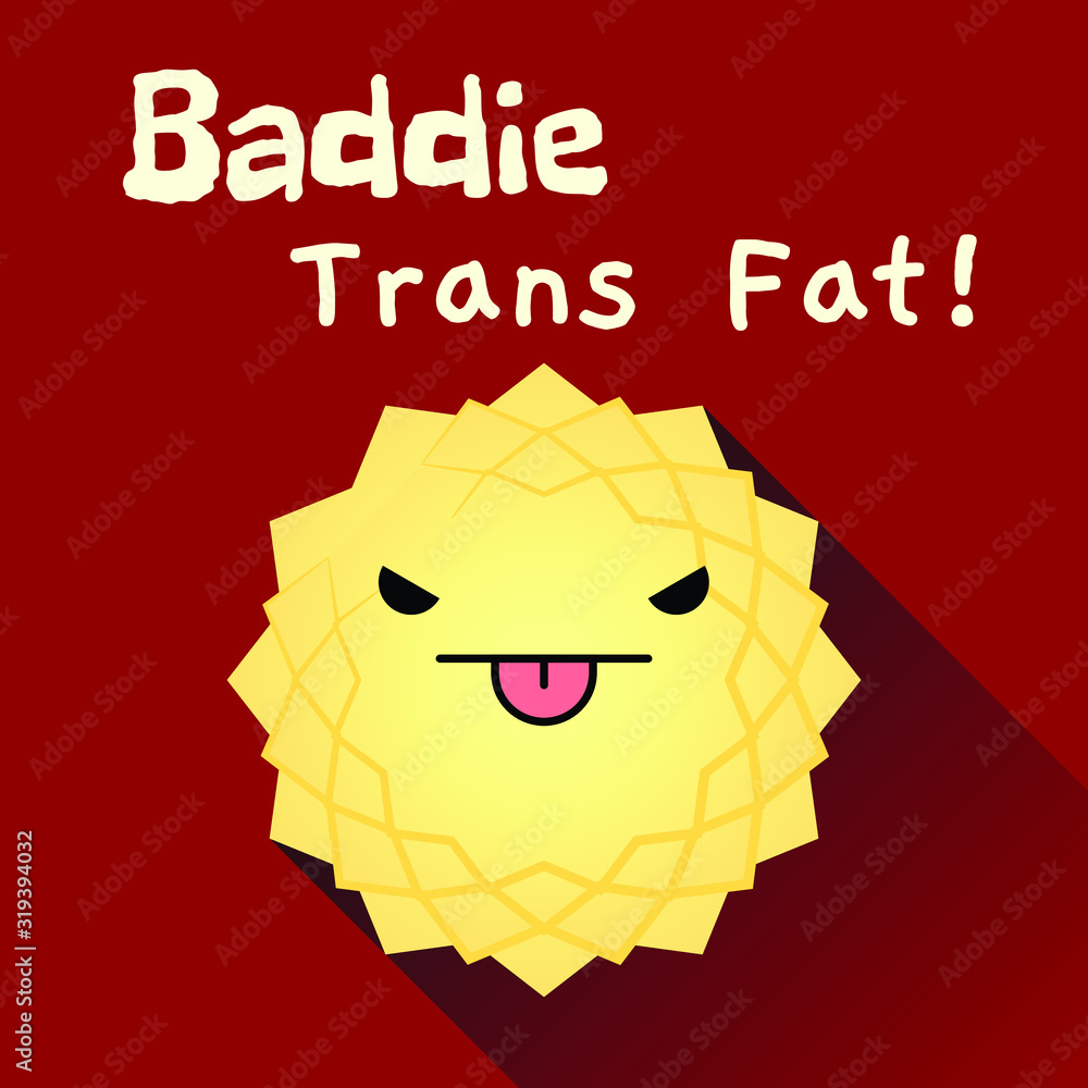 Baddie trans fat vector cartoon character. Stock Vector | Adobe Stock